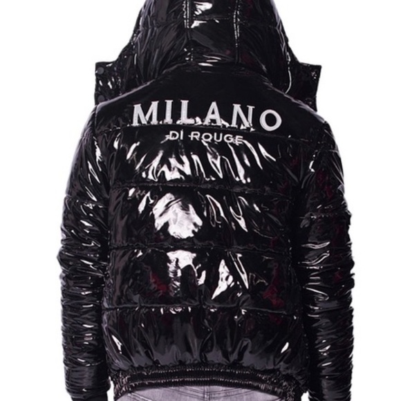 Milano Di Rouge | Jackets & Coats | Milano Di Rouge Black Puffer Jacket ...